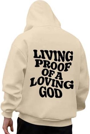 Generic Sweat a Capuche Homme Hooded Sweatshirt Sweatshirt &agrave; Capuche Homme, Pullover &agrave; Manches Longues avec Design Imprim&eacute; pour Le Printemps et lAutomne