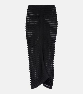 Alaia Alaïa Midirock Skeleton aus Strick