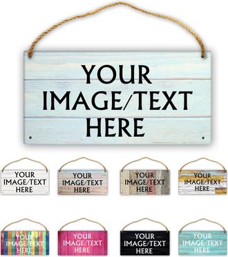 AOOEDM Personalisiertes rustikales Holzschild - individuelles Familienschild f&uuml;r die Veranda, Wandkunst, Wohndeko - perfekt f&uuml;r Hochzeitstag, Einweihungsfeie