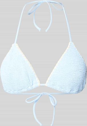 MC2 Saint Barth Bikini-Oberteil mit Strukturmuster und Schn&uuml;rung Modell LEAH