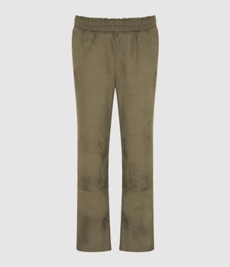 Maevy Pantalon Pantavegan Suédé Kaki