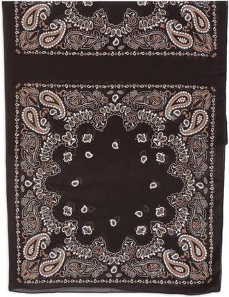 Destin Destin, unisex, Accessoires, Brun, Taille: ONE Size Quadra Bandana Print Scarf