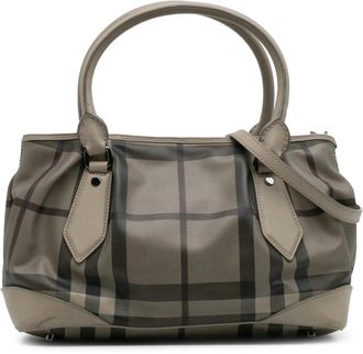 Burberry Hobo Bags - Smoke Check Coated Canvas Heathcliff Satchel - Gr. unisize - in Braun - f&uuml;r Damen