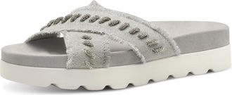 Tamaris Pantolette Damen Vegan Flach grau,EU 39