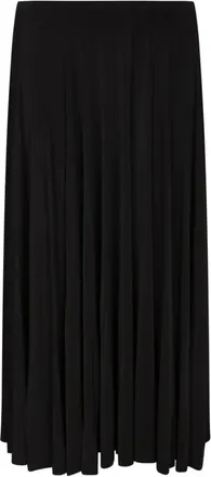 Norma Kamali Femme, Jupes, Noir, Taille: 38 FR Jupe midi &eacute;vas&eacute;e fluide