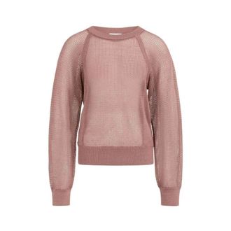 YaYa Yaya, Femme, Pulls, Rose, Taille: 36 FR Maille col rond