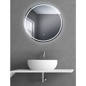Talos Talos Moonshine Badspiegel,Dekospiegel, rund, &Oslash; 60 cm - LED Beleuchtung in neutralwei&szlig; - umlaufende Acrylumrahmung - Sensortaster