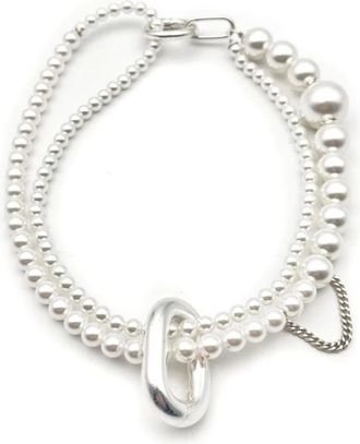 Perrine Taverniti Femme, Accessoires, Blanc, Taille: ONE Size Blanche Necklace