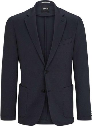 HUGO BOSS Hanry Jacke f&uuml;r Herren, Strukturiert, Ma&szlig;geschneidert (Dunkelblau)