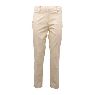 Max Mara Cropped Hose aus cremefarbener Baumwolle - - Trousers - Damen - Wei&szlig; - M