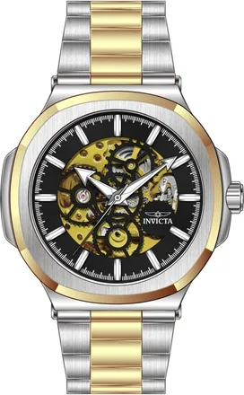 Invicta Objet D Art 70002 Herrenuhr - Automatikwerk - Stahl mit schwarzem Zifferblatt - 43 mm