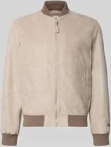 Jack & Jones Bomberjacke in Leder-Optik mit Stehkragen