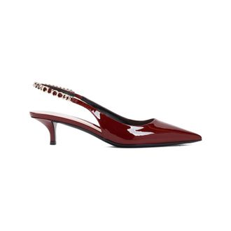 Gucci Rote Lederpumps mit Spitzer Kappe - - Shoes - Damen - Rot - 36 1/2 EU