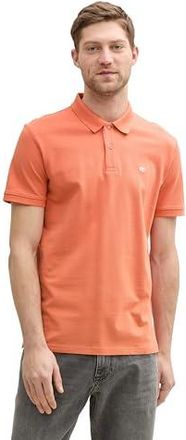 Tom Tailor 1031006 Polo piqué Basique Homme, 37755 - Brick Orange, XXL