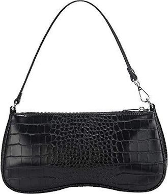 JW PEI Eva Sac bandouli&egrave;re pour femme - Noir Effet Croco