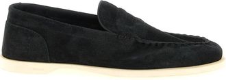 John Lobb Homme, Chaussures, Noir, Taille: 44 EU Pace Suede Mocassins