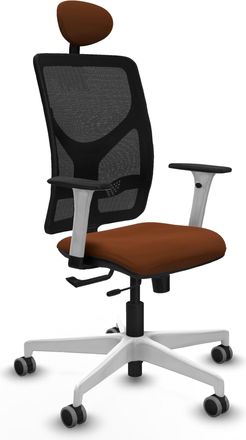 Piqueras y Crespo Schreibtischstuhl mit Armlehnen und hoher R&uuml;ckenlehne, h&ouml;henverstellbare Lendenwirbelst&uuml;tze und festes Kopfteil, ausgestattet mit Syncro/Traslack und 