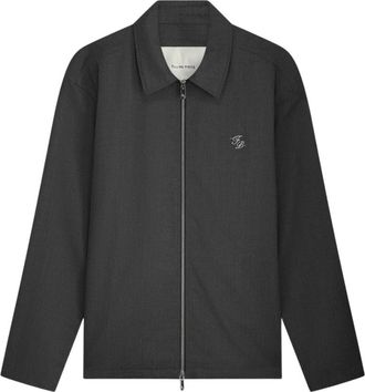 Filling Pieces Homme, Vestes, Gris, Taille: XS Veste dentraîneur Twill Laine