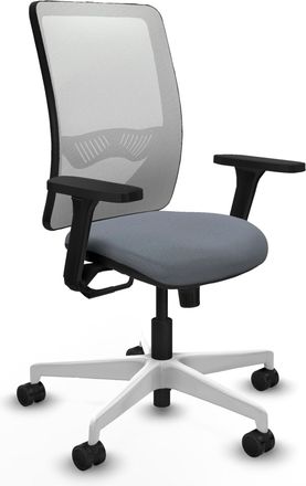 Piqueras y Crespo Isomalla Stuhl Zulema mit 3D-Armlehnen, h&ouml;henverstellbare Lendenwirbelst&uuml;tze, ausgestattet mit 3 Positionen und Schneidschaum, mit 65 mm Nylon-Rollen,