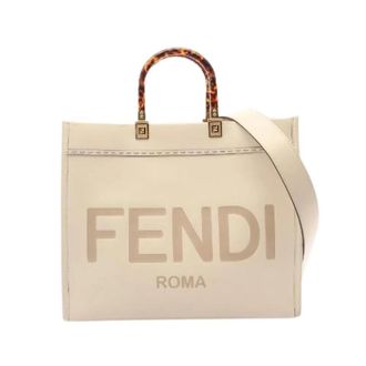 Fendi Pre-owned Sunshine Medium Leder 2way Tote Bag - - Pre-owned - Damen - Beige - ONE SIZE