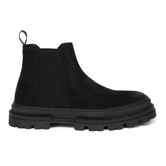 Giuliano Galiano Schwarze Wildleder Flache Schuhe Elastischer Verschluss - - Shoes - Herren - Schwarzk - 41 EU