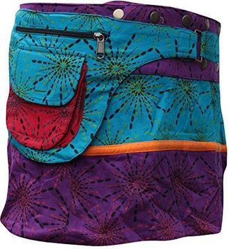 Shopoholic Fashion Shopoholic Mode Femmes R&eacute;versible des Deux C&ocirc;t&eacute;s Enveloppant Rond Hippie Popper Jupe - Bordeaux, Femme, Taille Unique