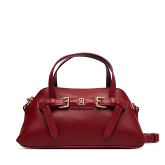 Tommy Hilfiger Handtasche Tommy Hilfiger Th Buckle Mini AW0AW19034 Rot