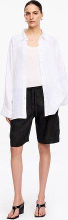 Arket Leinen-Shorts -Schwarz