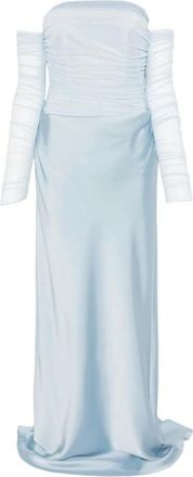 Rotate Rotate Birger Christensen, Femme, Robes, Bleu, Taille: 40 FR Plein Air Dress