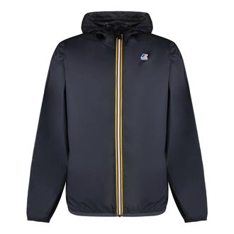 K-Way Packbare Kapuzen-Nylonjacke - - Jackets - Herren - Blau - XL