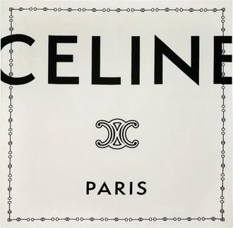 Celine Cadre Chain Foulard 90 - - Accessories - Damen - Wei&szlig; - ONE SIZE