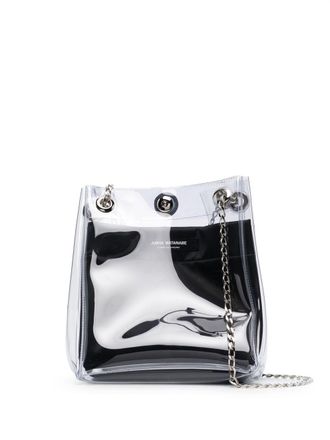 Junya Watanabe sac porté épaule à design transparent - Blanc