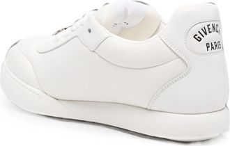 Givenchy Logo-Print Leather Sneakers - White