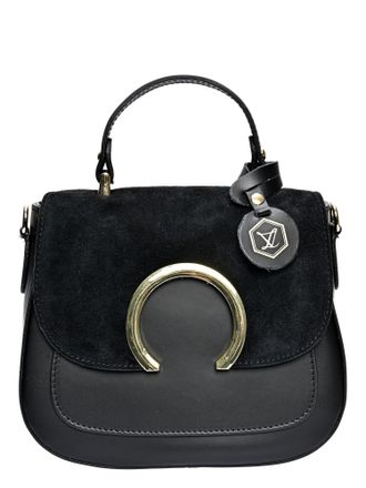 Luisa Vannini Schwarz Rindsledertasche