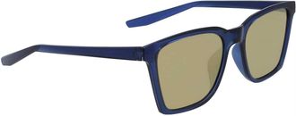Nike Bout Quadratischer Rahmen-Sonnenbrille f&uuml;r Herren/Damen Unisex (Marine/Braun/Gold)