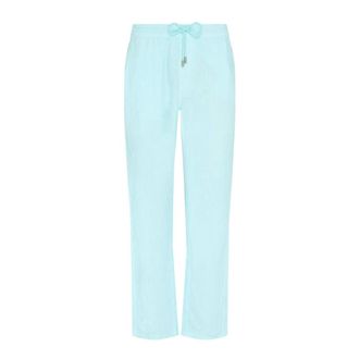 Vilebrequin Homme, Pantalons, Bleu, Taille: 2XL Linen Comfort Pants Solid