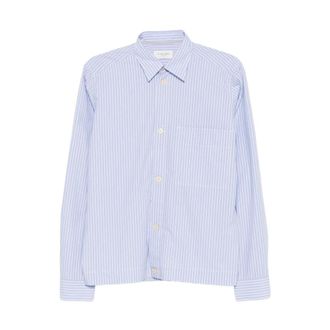 Tintoria Mattei Homme, Chemises, Bleu, Taille: 2XL Camicia a righe orlo elasticizzato