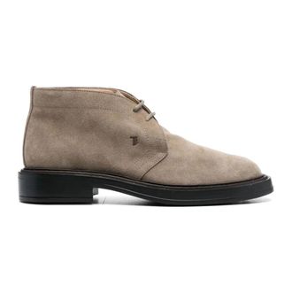 Tod's Suede Desert Boot - - Shoes - Herren - Beige - 45 EU