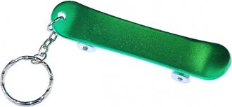 Miniblings Skateboard Schl&uuml;sselanh&auml;nger Flaschen&ouml;ffner Board gr&uuml;n - Handmade Modeschmuck I I Anh&auml;nger Schl&uuml;sselring Schl&uuml;sselband Keyring