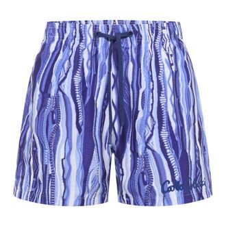 Carlo Colucci Swimshort Signature Strickdruck - - Swimwear - Herren - Blau - L