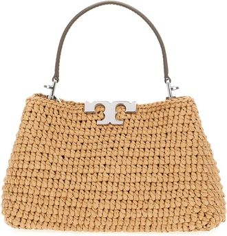 Tory Burch Femme, Sacs, Brun, Taille: ONE Size Eleanor Raffia Satchel