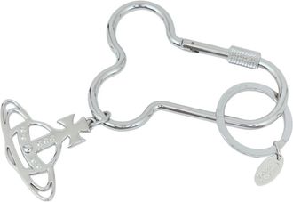 Vivienne Westwood Homme, Accessoires, Gris, Taille: ONE Size Carabiner Keyring