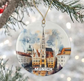 Generic Christbaumschmuck M&uuml;nchen Traditioneller Baumschmuck Bunte Anh&auml;nger F&uuml;r Innen Fenster T&uuml;r