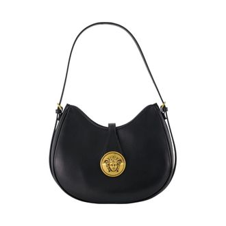 Versace Sac port&eacute; &eacute;paule Embl&egrave;me Hobo - Femme - Sacs - Noir - Taille: ONE Size