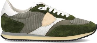 Philippe Model Low Runner Sneaker mit Mesh und Veloursleder in