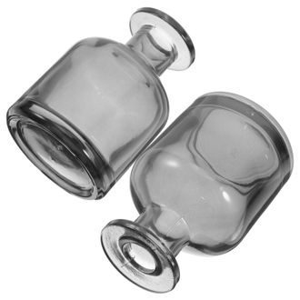 BESPORTBLE FUNOMOCYA 2 St&uuml;ck Glas Diffusorflaschen 150 ml Zylindrisch Leer Wiederbef&uuml;llbar Diffusorglas f&uuml;r &Auml;therische &Ouml;le Aromatherapie Duftst&auml;bchen Vielseitig 