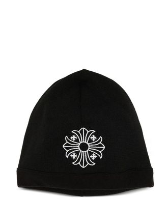 Chrome Hearts cross-motif beanie - Schwarz