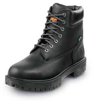 Timberland 6-inch Direct Attach Mens Black Steel Toe Boot