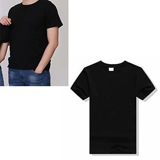 Generic T-shirt &agrave; Col Rond, T-shirt Simple en Coton Doux pour les Activit&eacute;s de Plein Air pour Hommes (XXL)