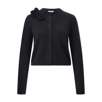 Allude Strickjacke mit Blumendetail